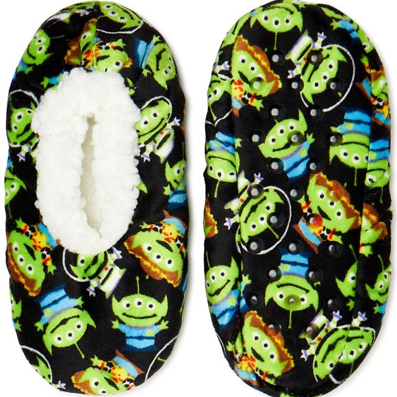 Disney | Shoes | Disney Toy Story Aliens Boys Fuzzy Babba Slippers Sm ...